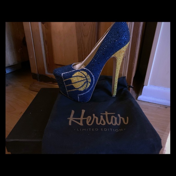 Herstar | Shoes | Herstar Indiana Pacers Luxury Pumps | Poshmark